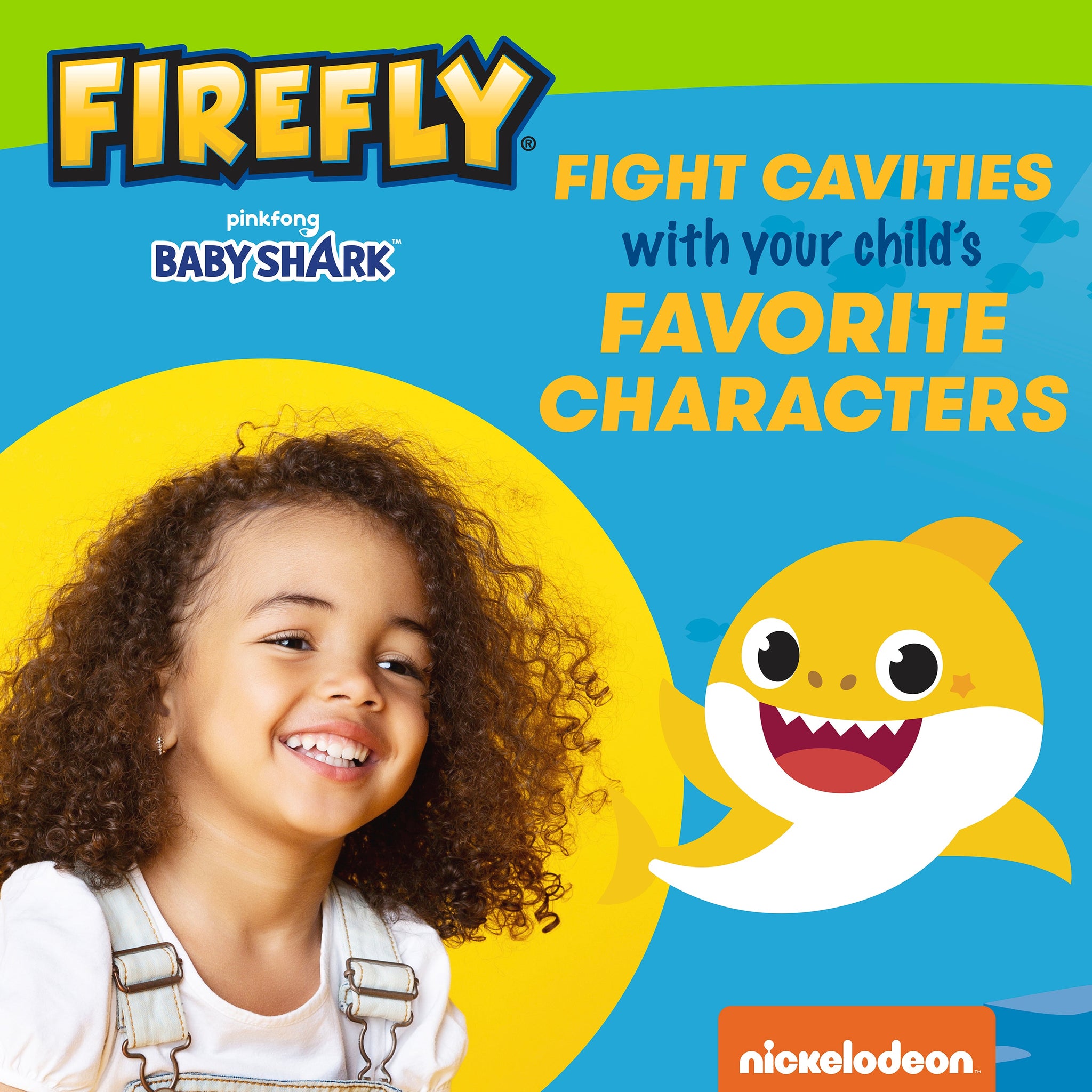 Firefly Kids Baby Shark Anti-Cavity Natural Fluoride Toothpaste, Bubbl